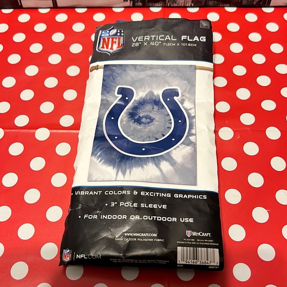 Wincraft | Other | New Nfl Indianapolis Colts Tiedye 28x4 Vertical Flag ...